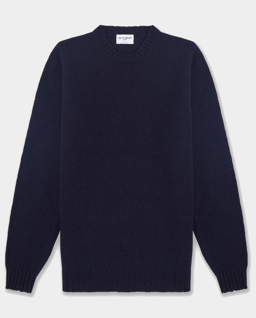 Shetland Jumper Navy Last Of England Shetland Jumper Navy Last Of England